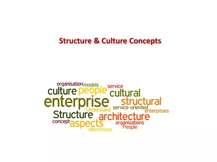 PPT - Structure & Culture Concepts PowerPoint Presentation, free ...