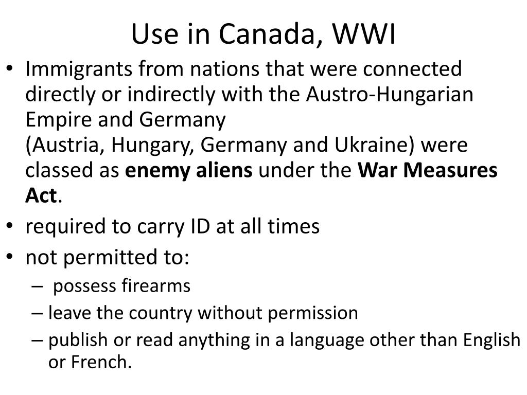 PPT - Effects of a World War in Canada PowerPoint Presentation, free ...
