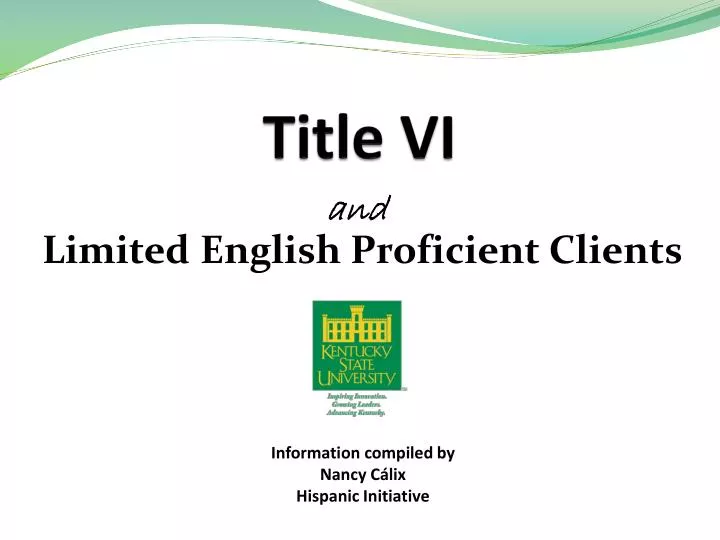 PPT - Title VI PowerPoint Presentation, free download - ID:2736125