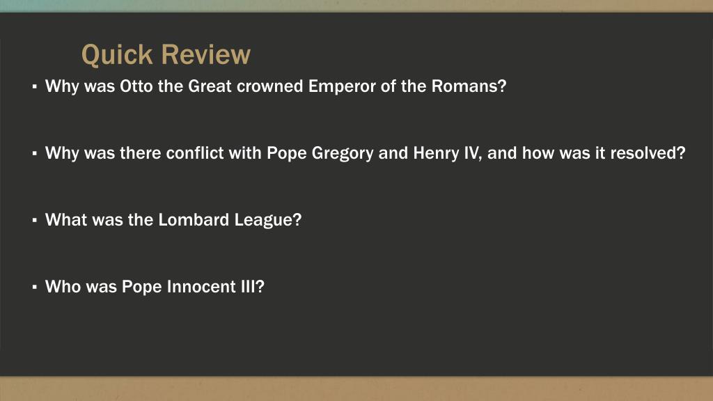 PPT - Early-Late Middle Ages: Italy & Germany PowerPoint Presentation ...