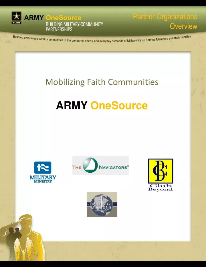 PPT - Mobilizing Faith Communities ARMY OneSource PowerPoint ...