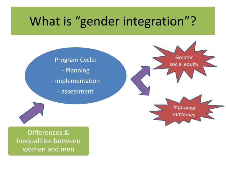 PPT - Gender Integration PowerPoint Presentation - ID:2738214