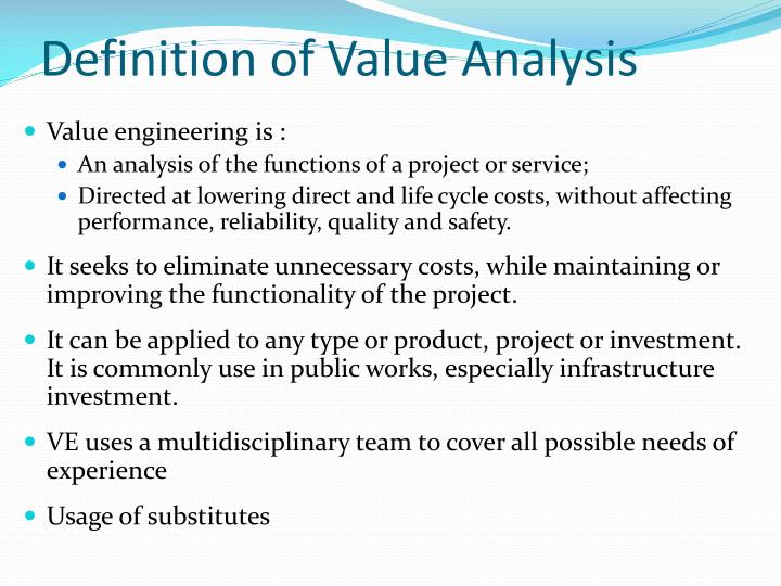 PPT - VALUE ENGINEERING PowerPoint Presentation - ID:2738286
