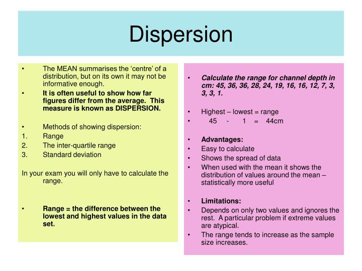 PPT - Measures of Central Tendency and Dispersion PowerPoint ...