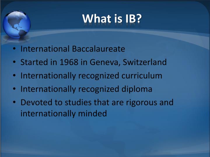 PPT - IB Diploma Program PowerPoint Presentation - ID:2740988