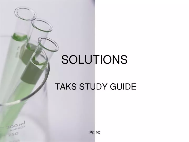 PPT - SOLUTIONS PowerPoint Presentation, free download - ID:2741009