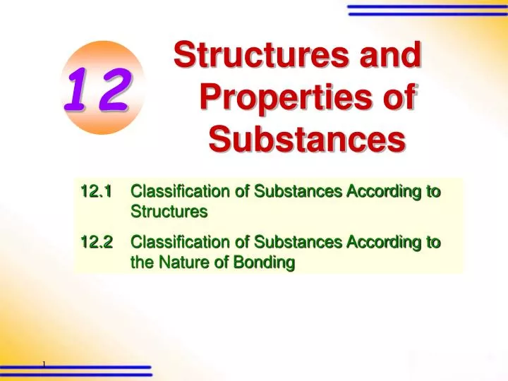 PPT - Structures and Properties of Substances PowerPoint Presentation ...