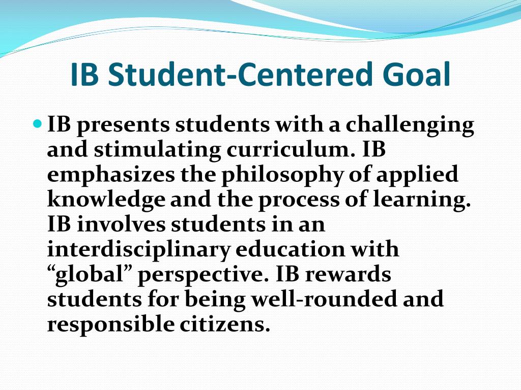 PPT - OHIO GLOBAL INSTITUTE 2013 International Baccalaureate Panel ...