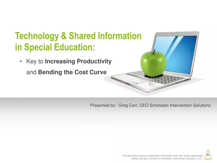 PPT - Technology & Shared Information in Special Education: PowerPoint ...