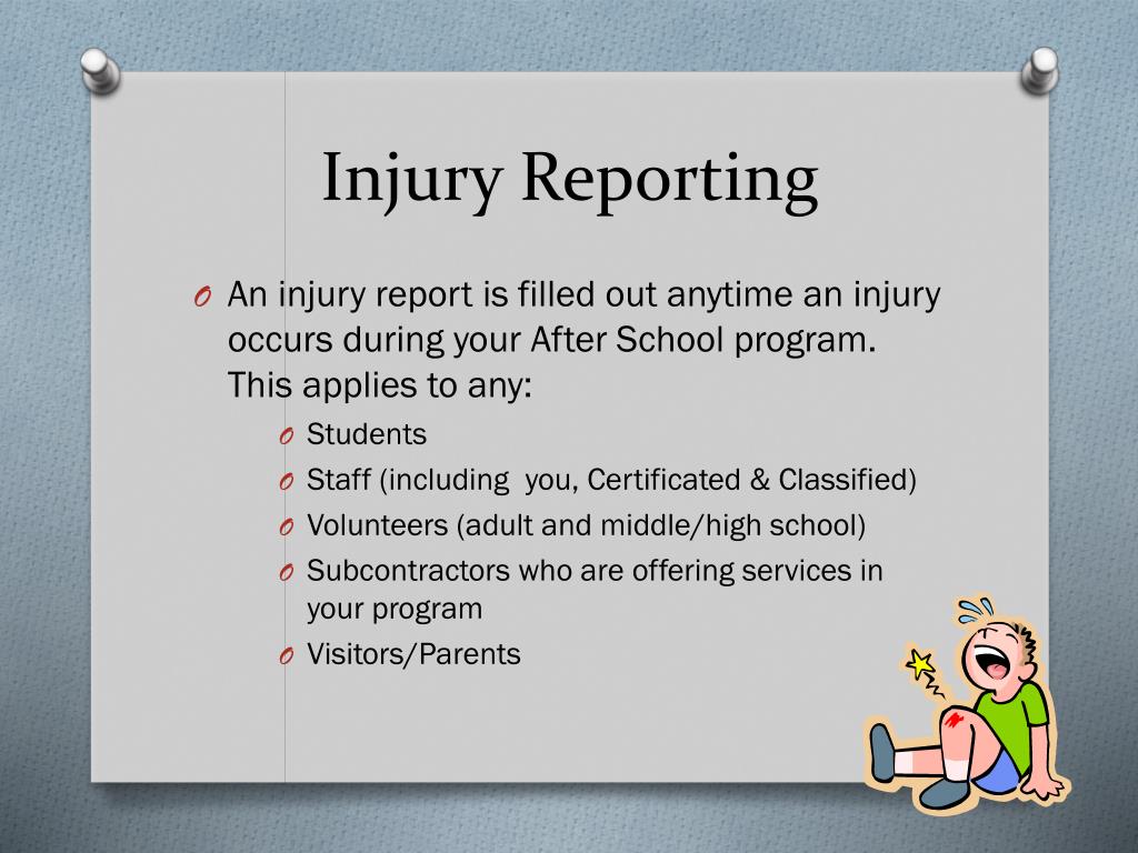PPT - Injury and Incident Report PowerPoint Presentation, free download ...