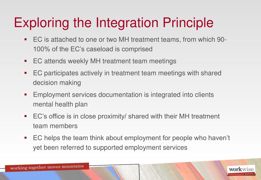 PPT - Empowering Employment Support Integration: Evidence-Based Best ...