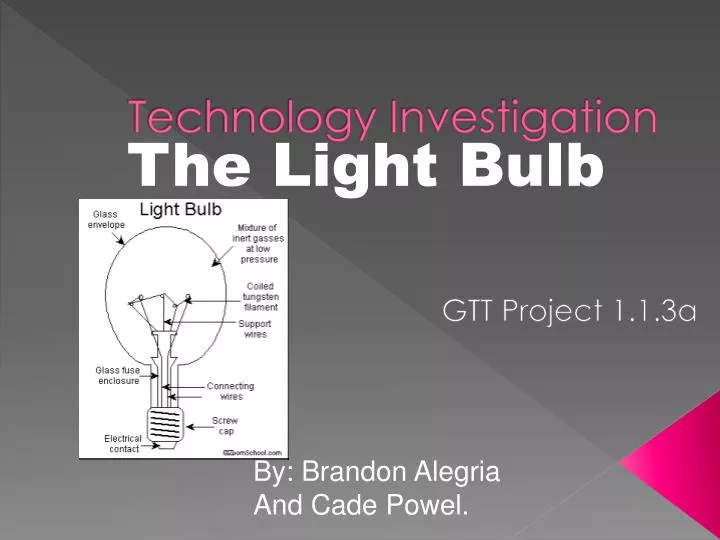 PPT - Technology Investigation PowerPoint Presentation, free download ...