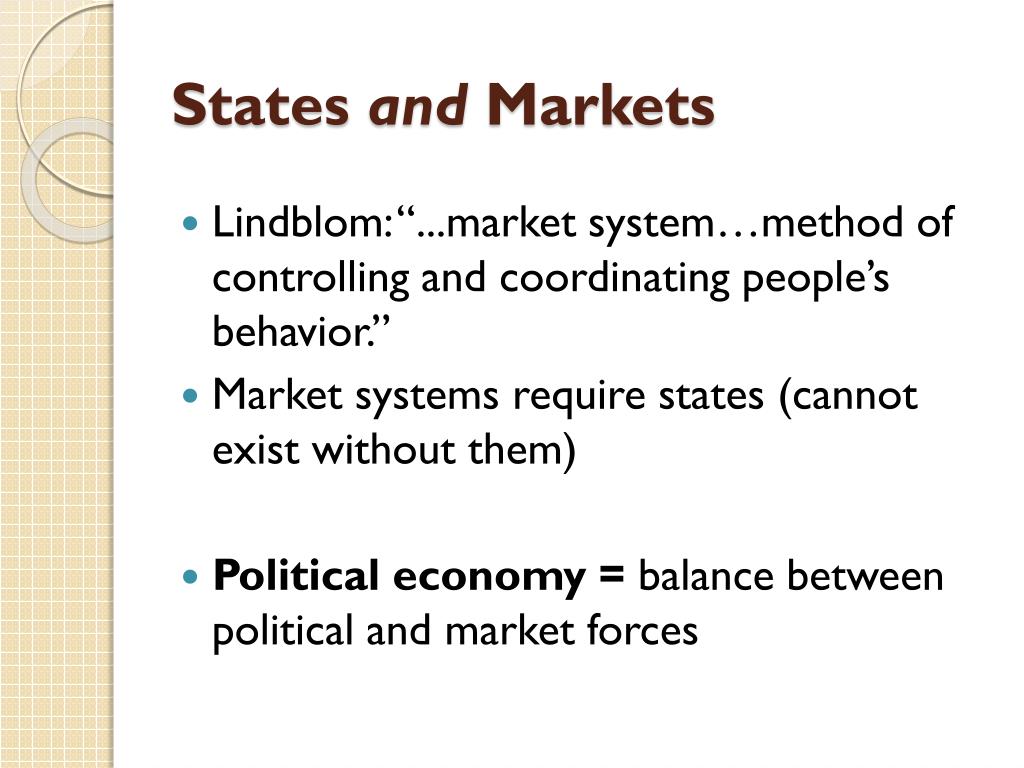 PPT - States, Markets, and the Good Society PowerPoint Presentation ...