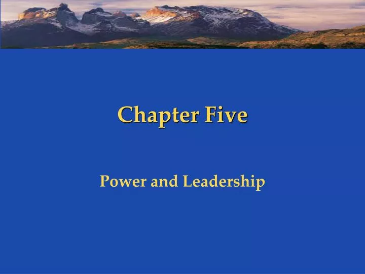 PPT - Chapter Five PowerPoint Presentation, free download - ID:2743247