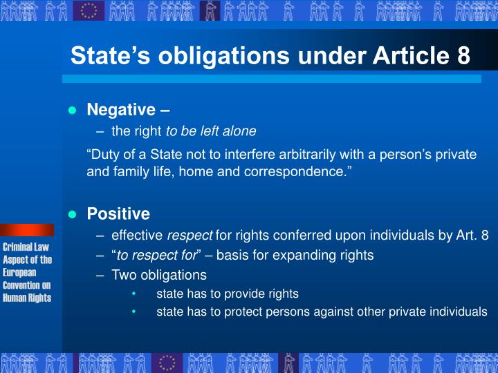 PPT - The Right to Respect for Private and Family Life Article 8 ECHR ...