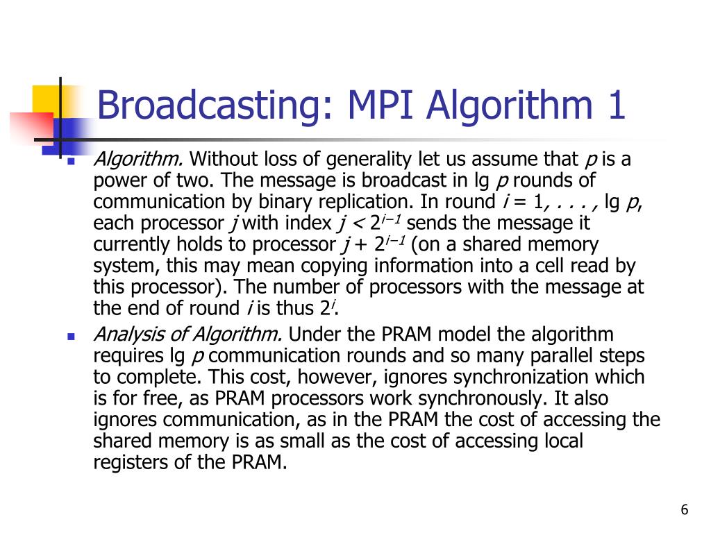 Ppt Lecture 8 Architecture Independent Mpi Algorithm Design Powerpoint Presentation Id2743648