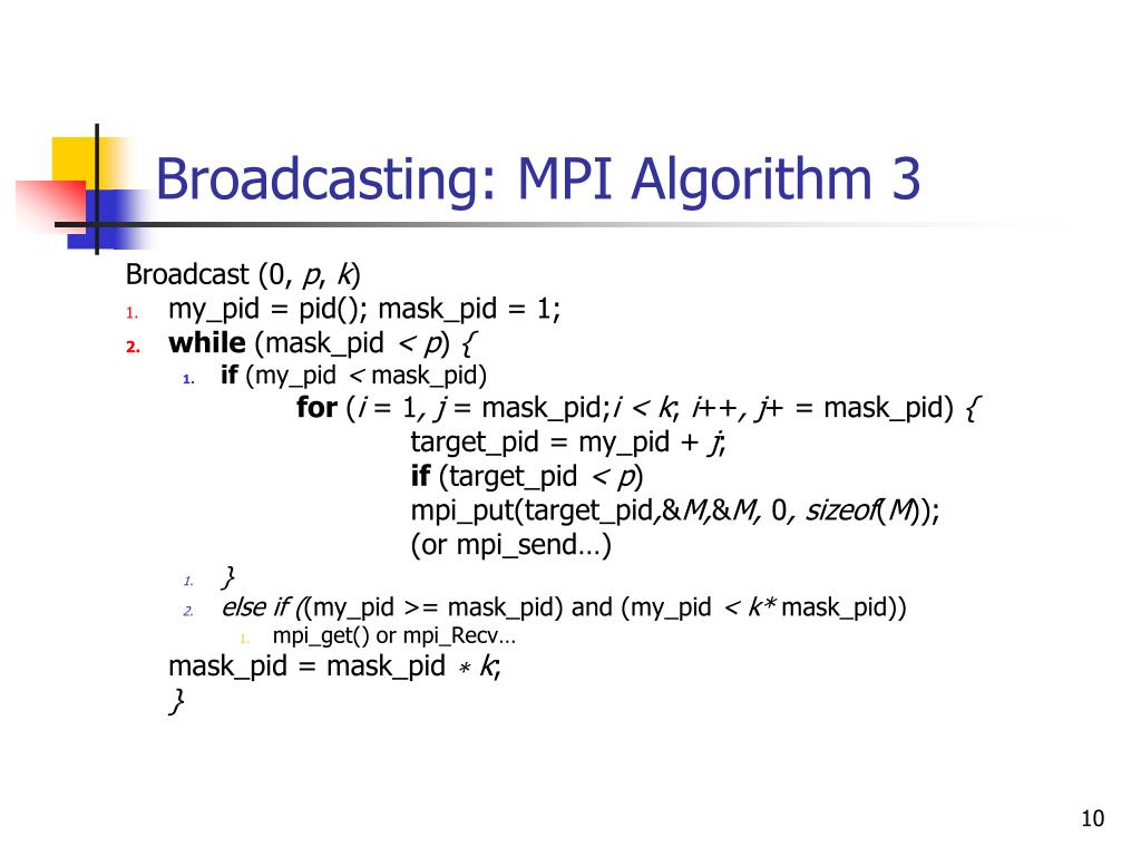 Ppt Lecture 8 Architecture Independent Mpi Algorithm Design Powerpoint Presentation Id2743648
