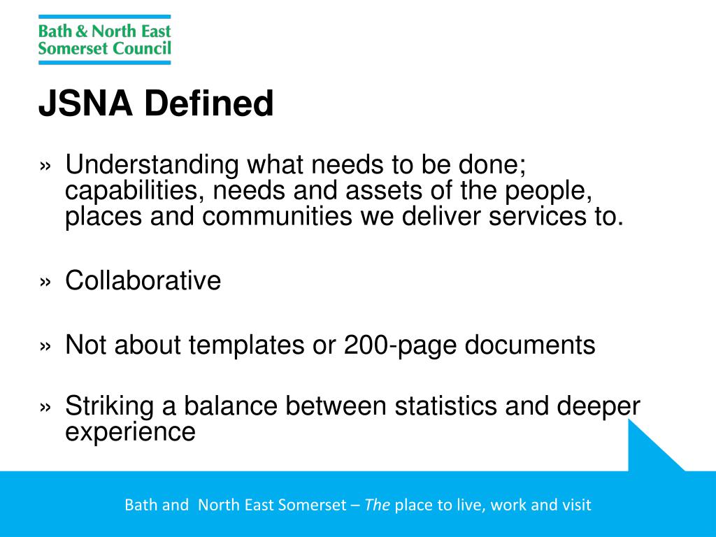 PPT - Joint Strategic Needs Assessment Overview and What’s New? 18/12 ...