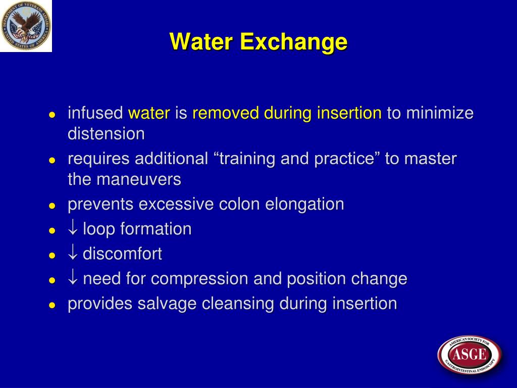 PPT - Water-aided Colonoscopy: water immersion & water exchange ...