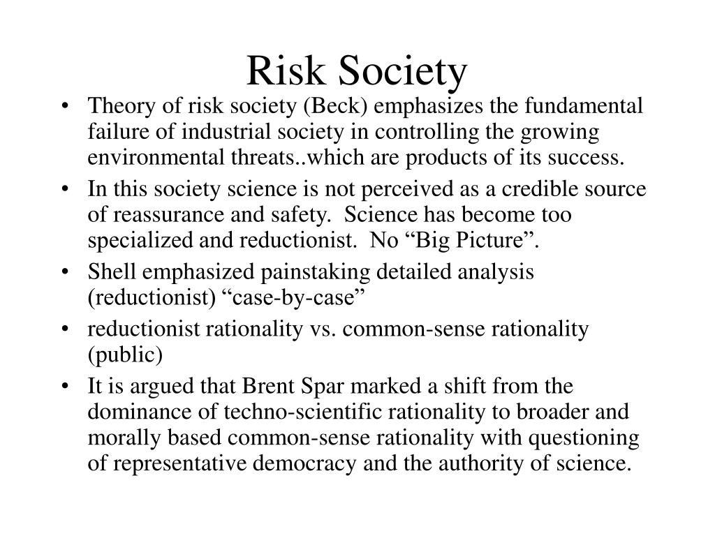 PPT - Corporate Legitimacy in a Risk Society PowerPoint Presentation ...