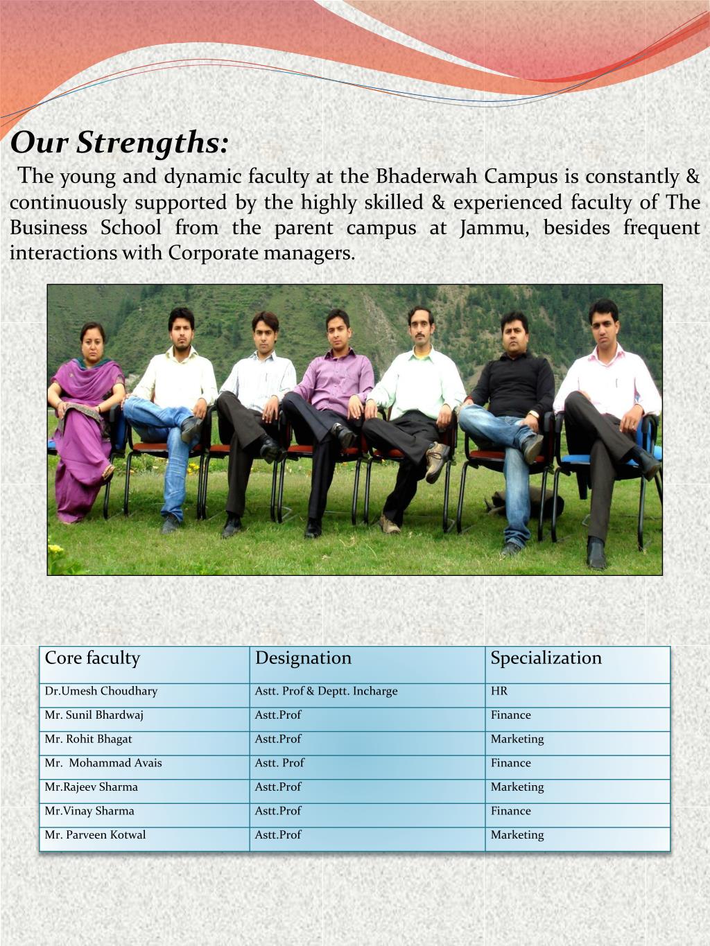 PPT - THE BUSINESS SCHOOL BHADERWAH CAMPUS UNIVERSITY OF JAMMU ...