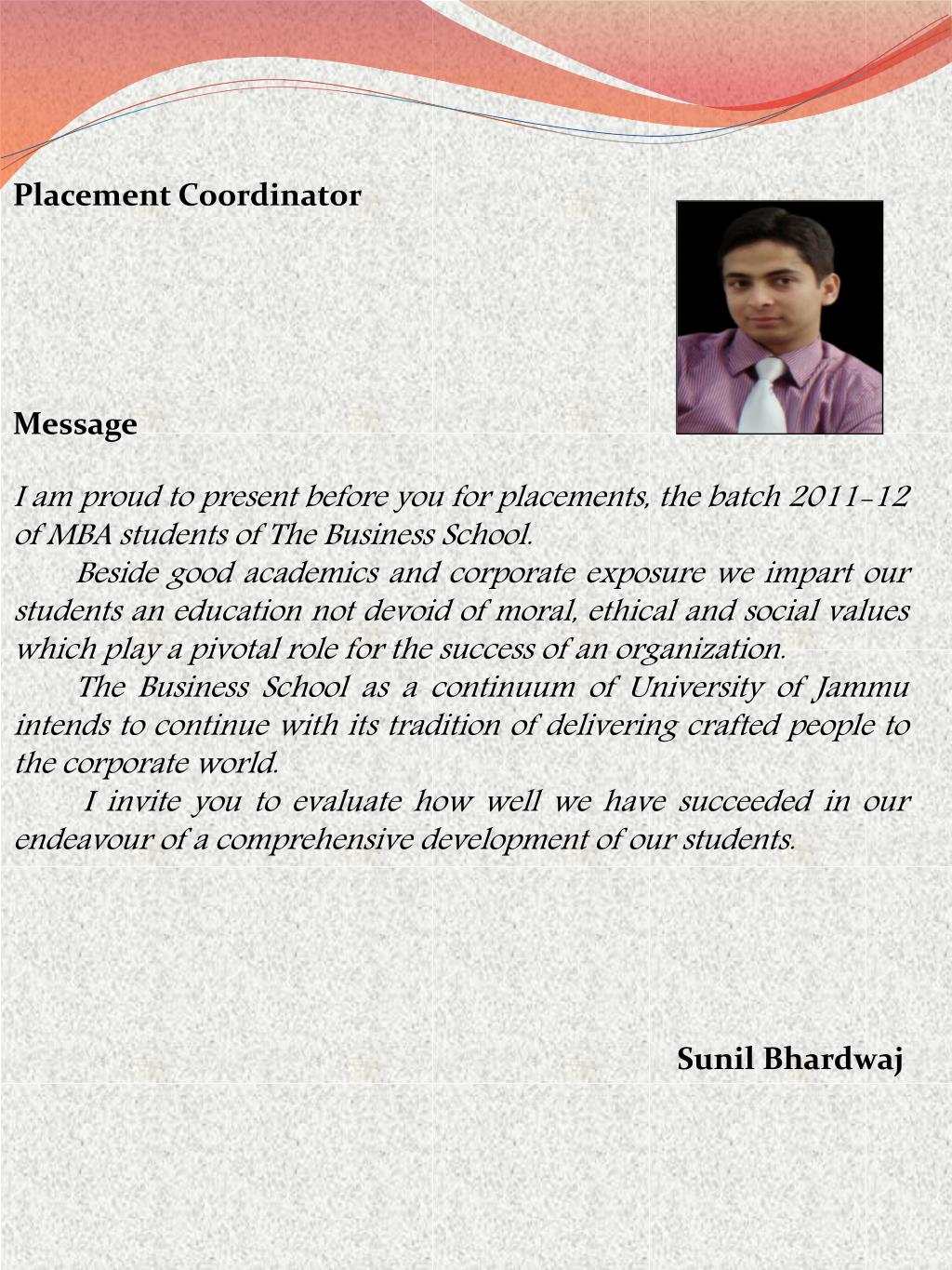 PPT - THE BUSINESS SCHOOL BHADERWAH CAMPUS UNIVERSITY OF JAMMU ...