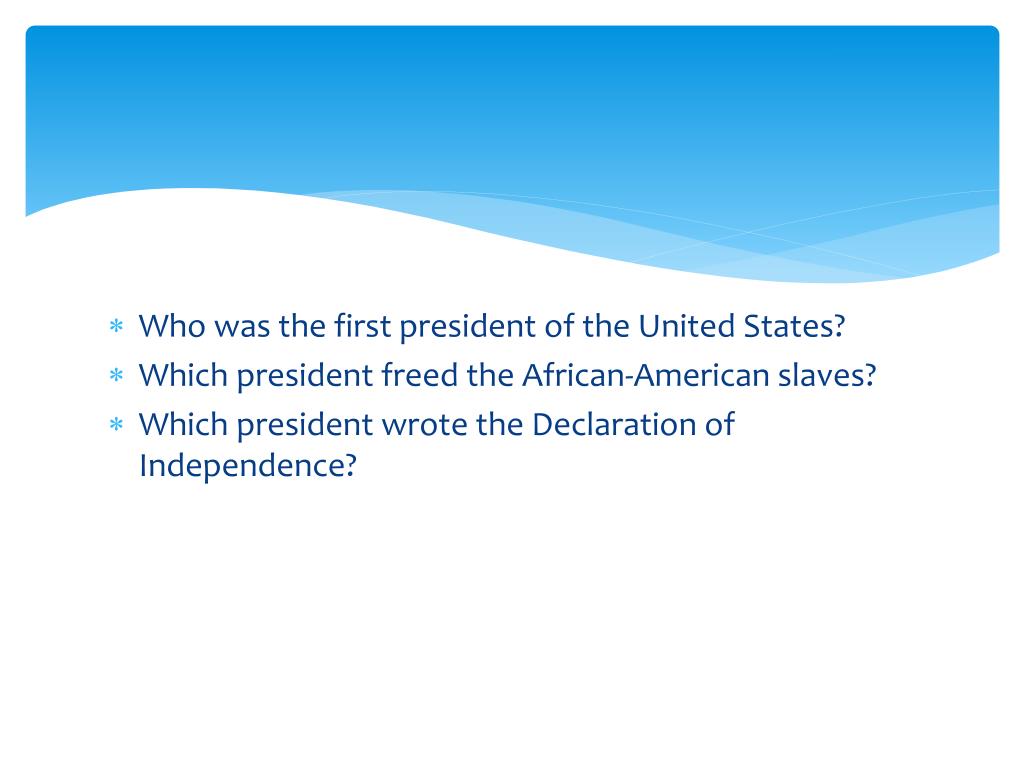 PPT - INFLUENTIAL PRESIDENTS OF THE UNITED STATES OF AMERICA PowerPoint ...