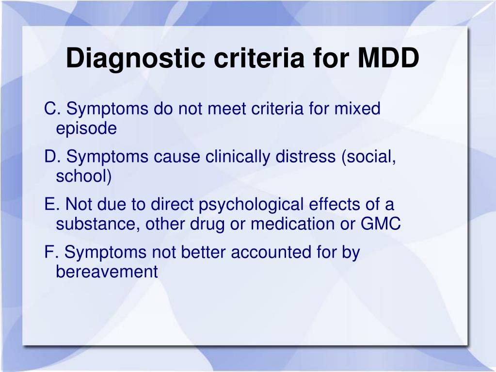 PPT - Major Depressive Disorder in children and adolescents (MDD ...