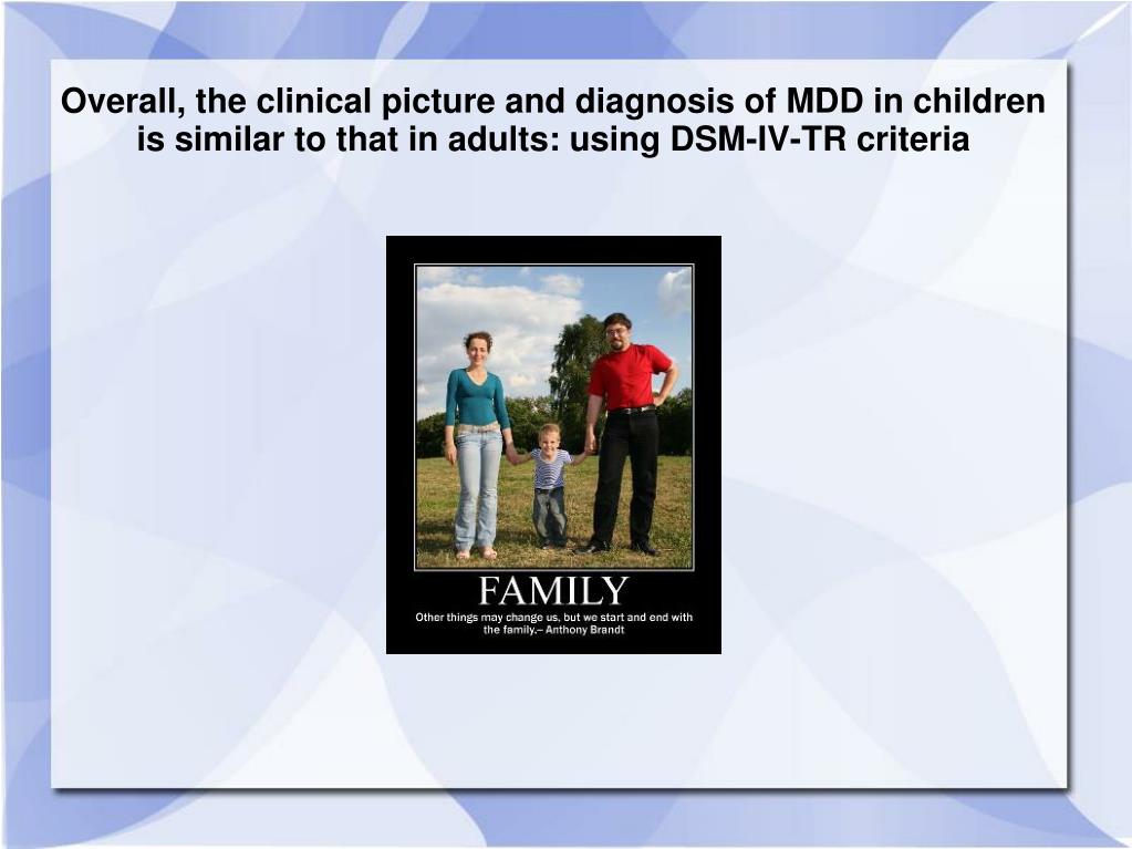 PPT - Major Depressive Disorder in children and adolescents (MDD ...