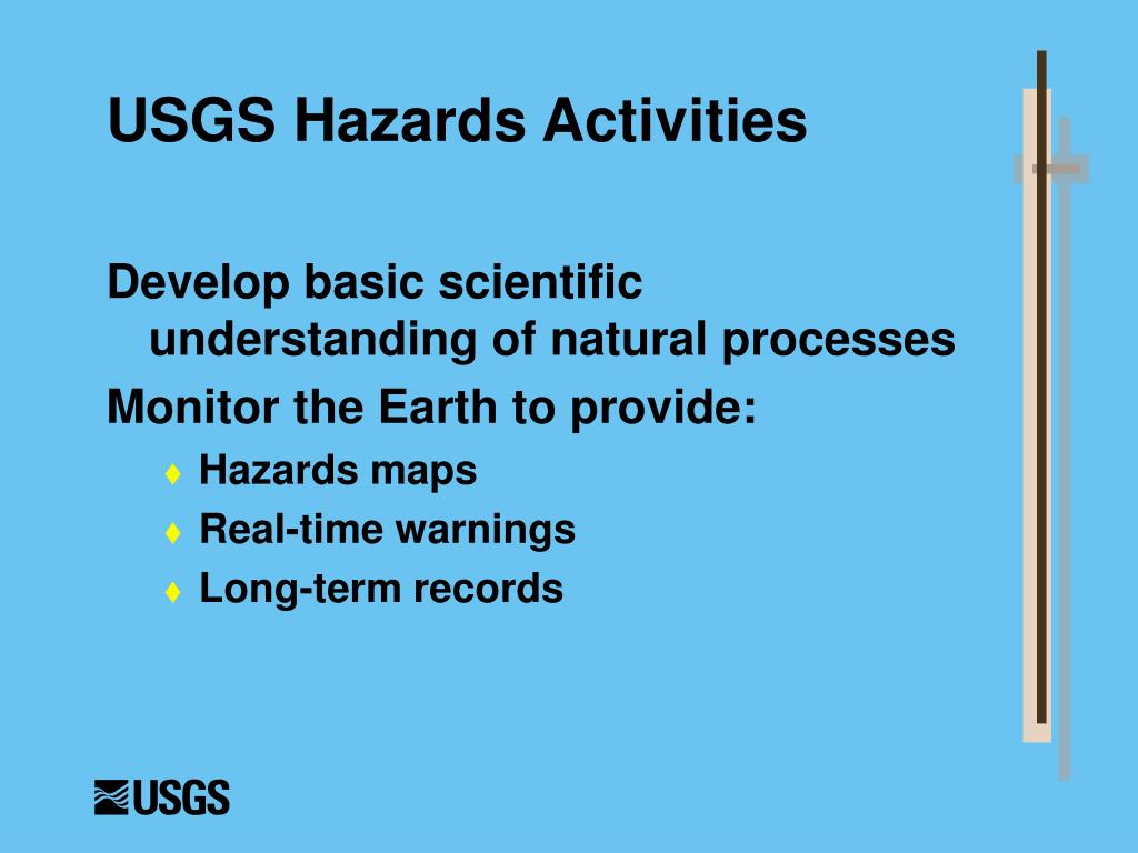PPT - USGS's Role in Natural Disaster Reduction & Risk Assessment ...