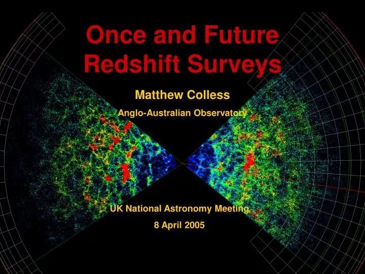PPT - Once and Future Redshift Surveys PowerPoint Presentation, free ...
