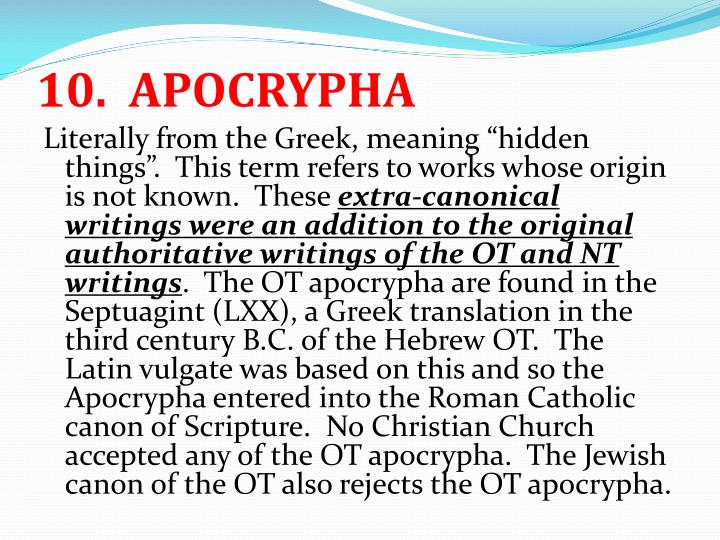 PPT - Theological Terms on the Introduction to the Bible ******* a ...