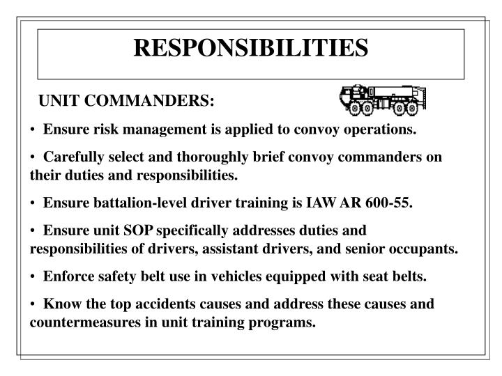 PPT - I Corps and Fort Lewis CONVOY SAFETY Standard Briefing Package ...
