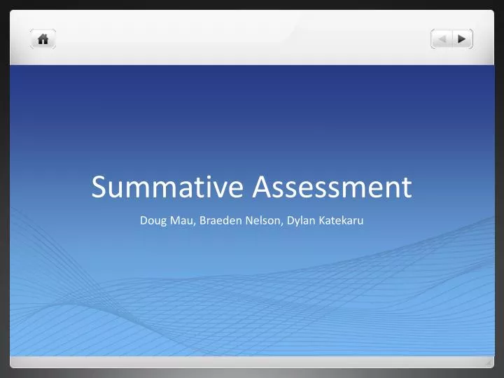 PPT - Summative Assessment PowerPoint Presentation, free download - ID ...