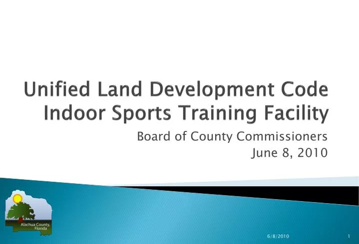 PPT - Unified Land Development Code Indoor Sports Training Facility PowerPoint Presentation - ID ...
