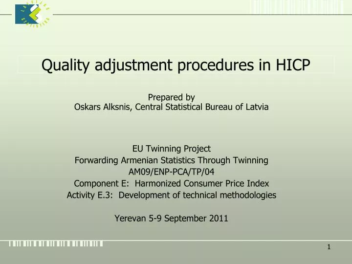 PPT - Quality adjustment procedures in HICP PowerPoint Presentation ...
