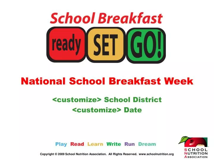 PPT - National School Breakfast Week PowerPoint Presentation, free ...