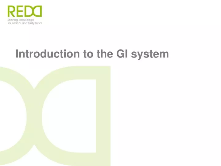 PPT - Introduction to the GI system PowerPoint Presentation, free ...