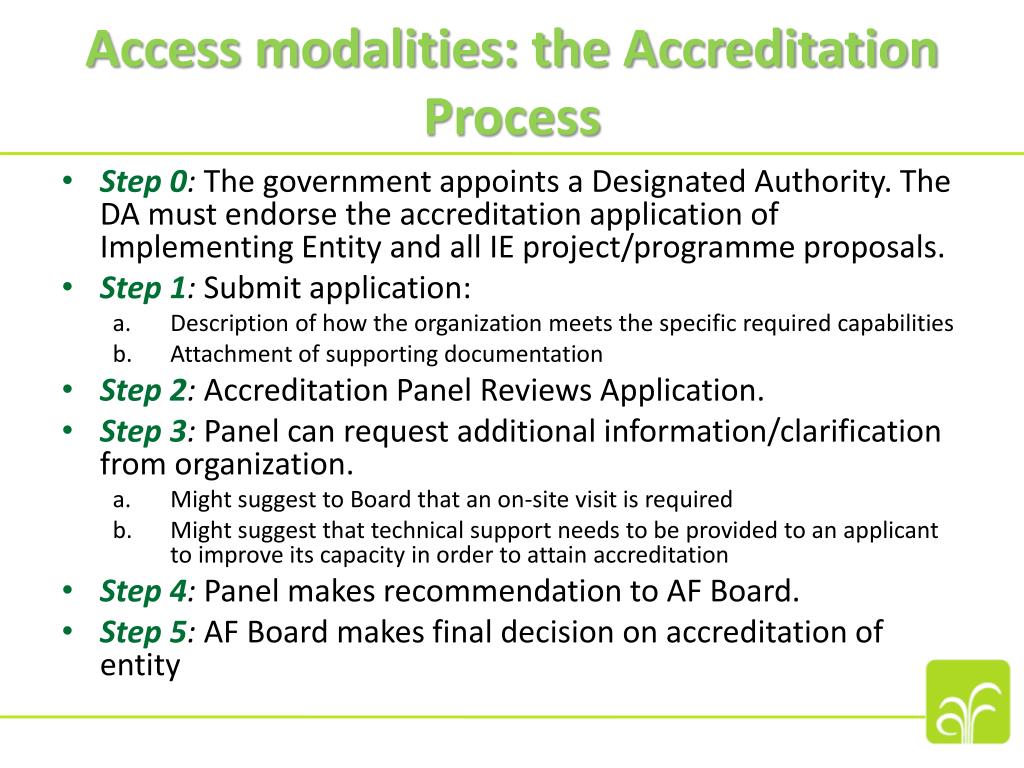 PPT - The Accreditation Process March 19 - 21 Manila , The Philippines ...