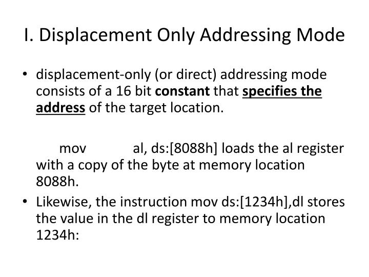 PPT - Addressing modes PowerPoint Presentation - ID:2747222