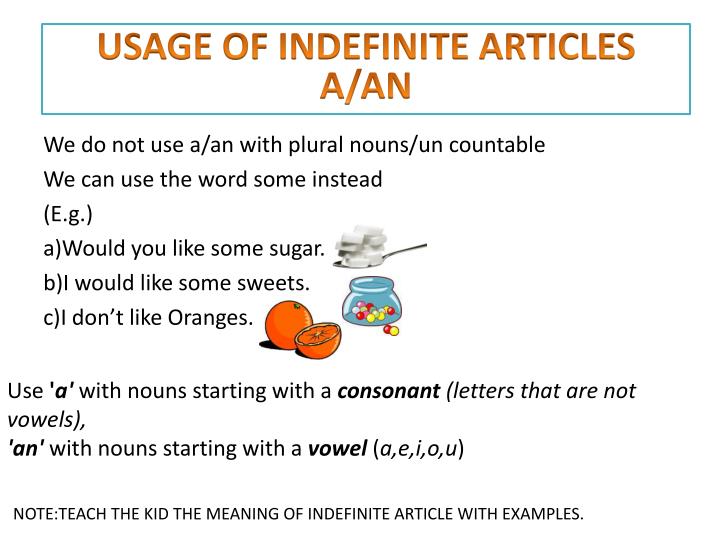 PPT - DEFINITE AND INDEFINITE ARTICLES PowerPoint Presentation - ID:2747529