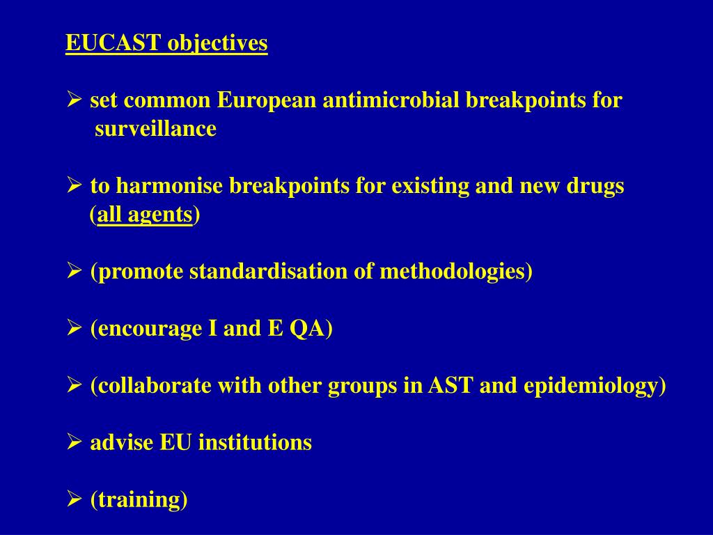 PPT - Shift to European (EUCAST) breakpoints – the impact on the BSAC ...