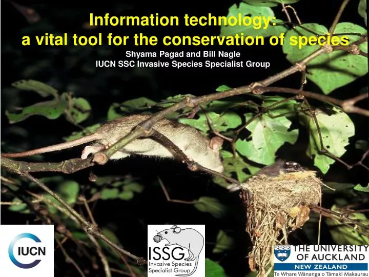 PPT - Information technology: a vital tool for the conservation of ...