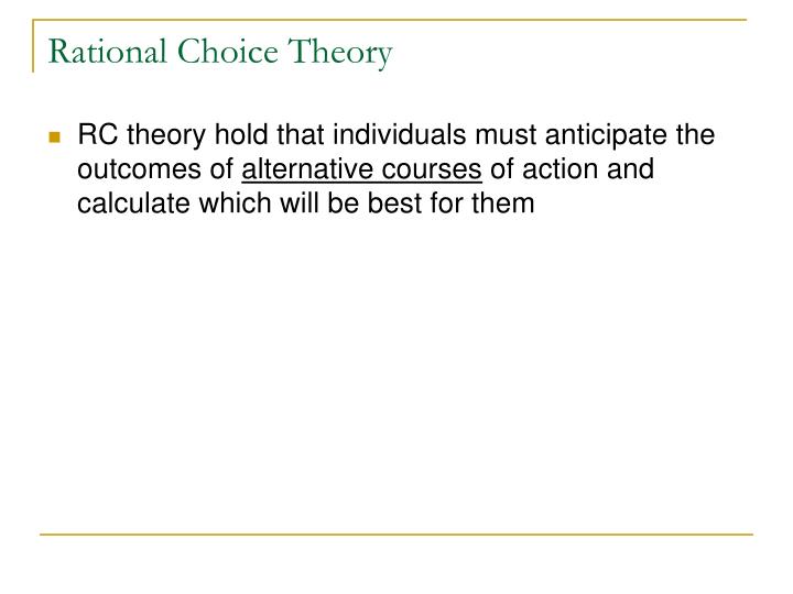 PPT - Rational Choice Theory and Deterrence Theory PowerPoint ...