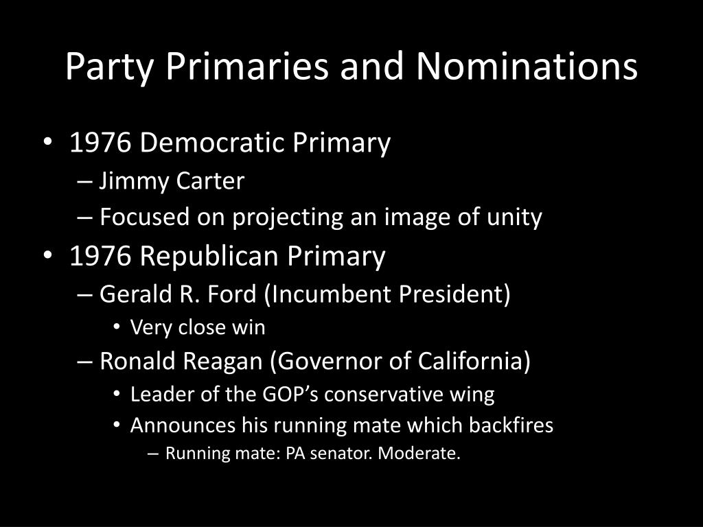 PPT - The Presidential Elections of 1976 PowerPoint Presentation, free ...