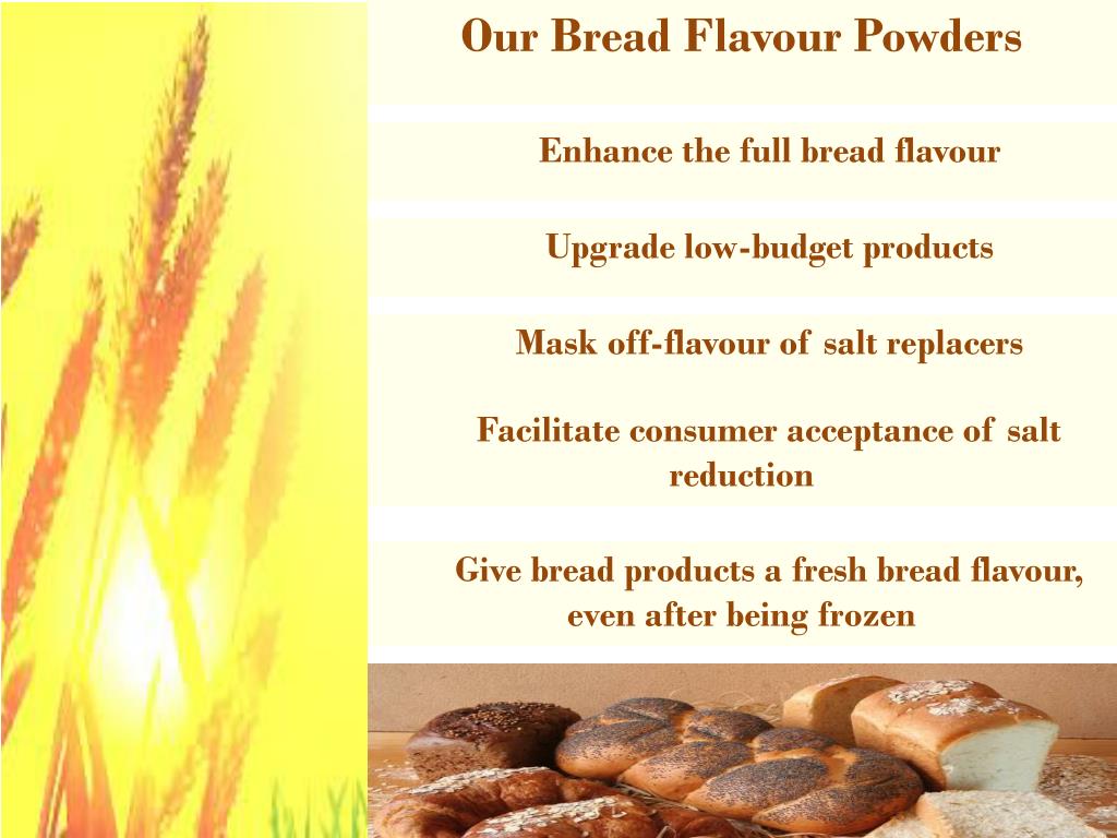 PPT - Enhancing Bread Flavours: A Guide to Smell and Taste Interactions ...