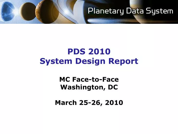 PPT - PDS 2010 System Design Report PowerPoint Presentation, free ...