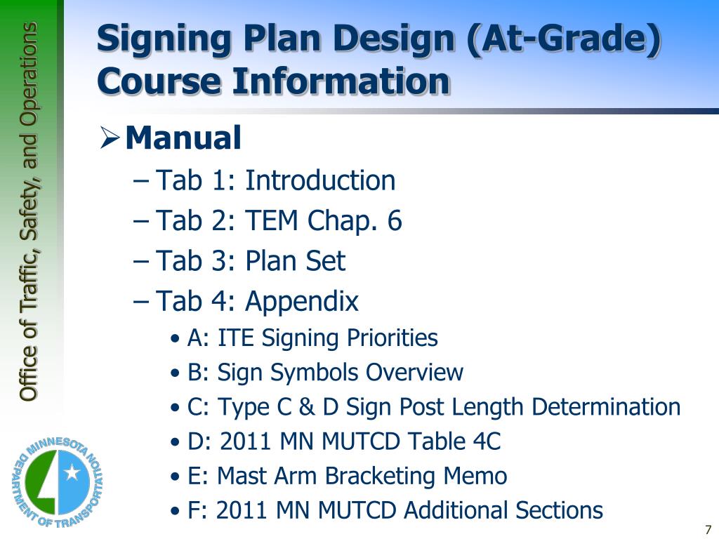 PPT - Signing Plan Design At-Grade PowerPoint Presentation, free ...