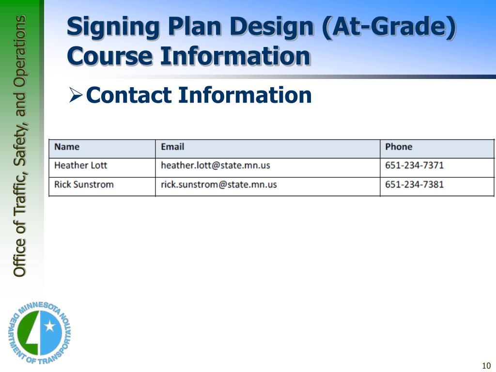 PPT - Signing Plan Design At-Grade PowerPoint Presentation, free ...