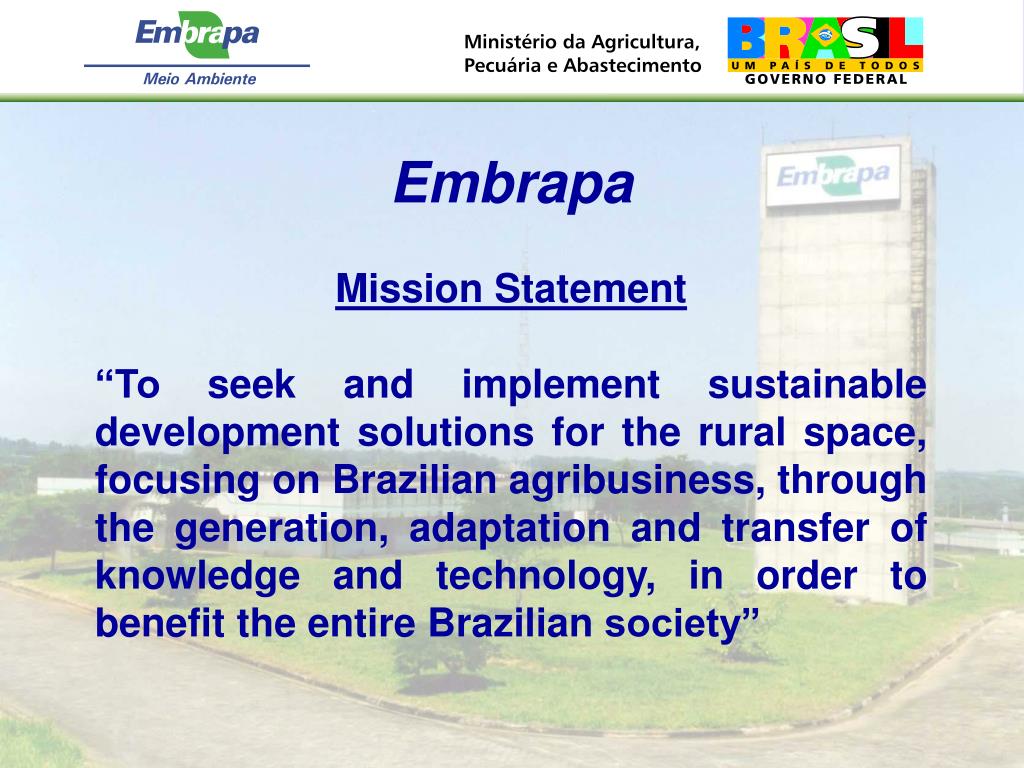 PPT - EMBRAPA Brazilian Agricultural Research Corporation PowerPoint ...